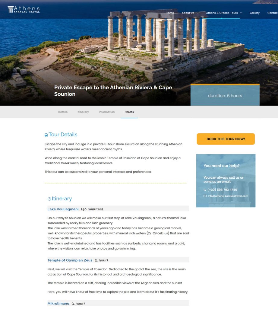 Athens Karavas Travel | Webalize it! Creating Websites since 1996
